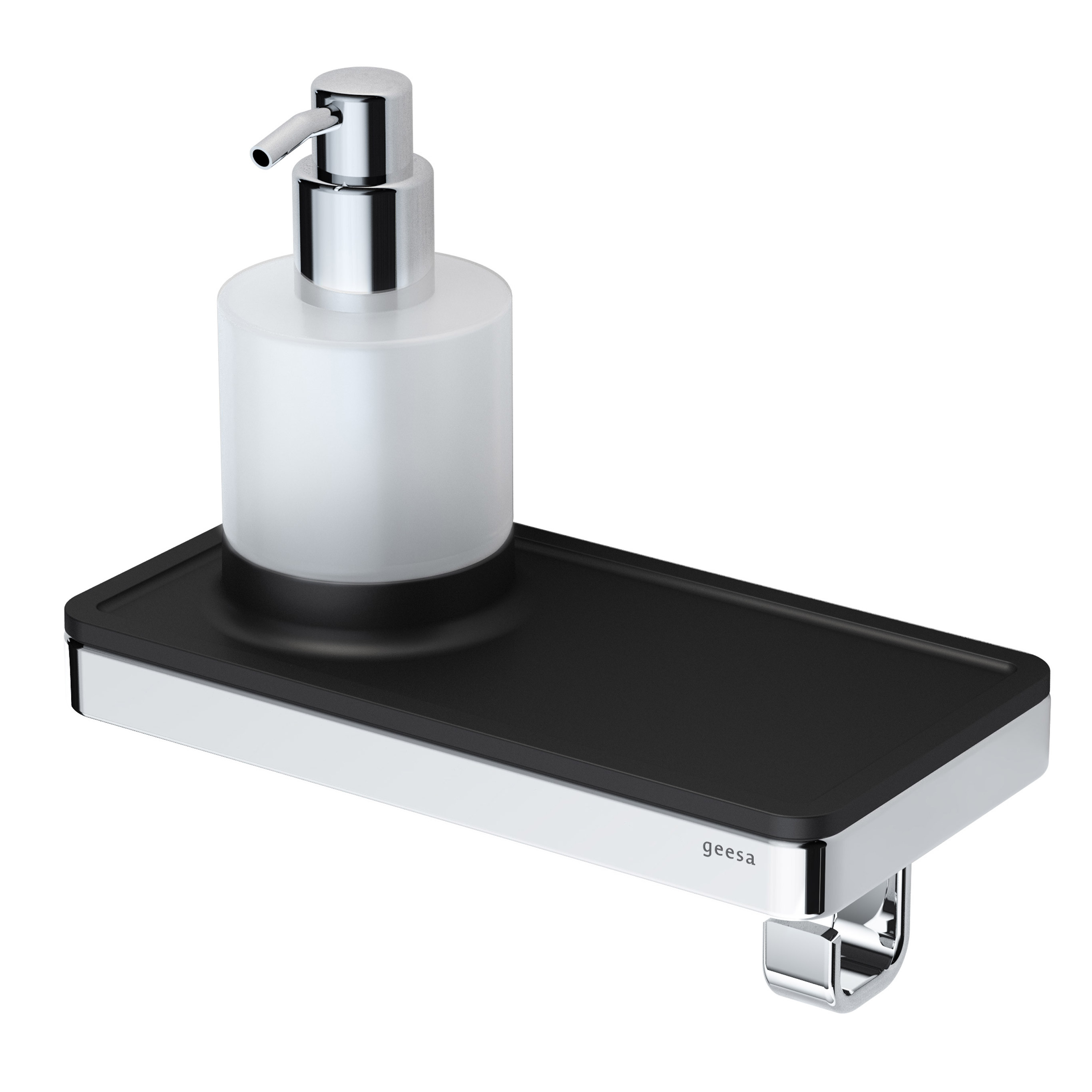 A soap dispenser and stand from the Geesa Range